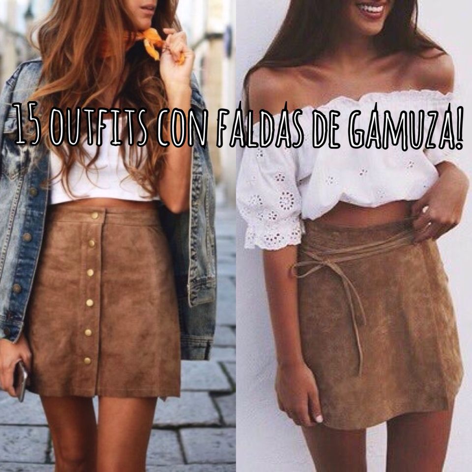 OUTFITS CON FALDAS DE GAMUZA! | Pastel Lace Blog