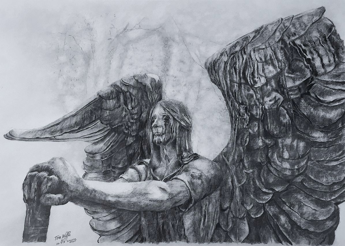 Weeping Angel Statue Drawing