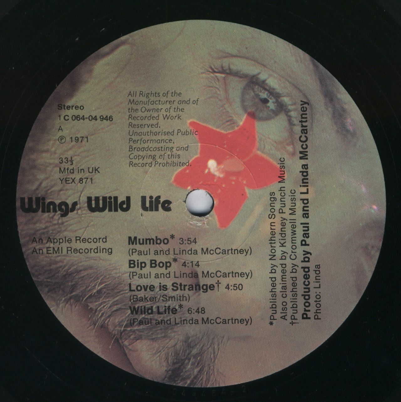 Wings 1971 Wild Life (UK)