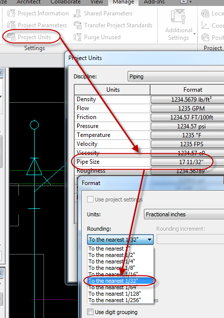 CAD Shack: Pipe Rise and Drop Wrong Size