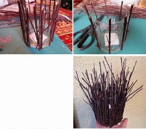 Kreasi Lampu Tidur Ranting Kayu