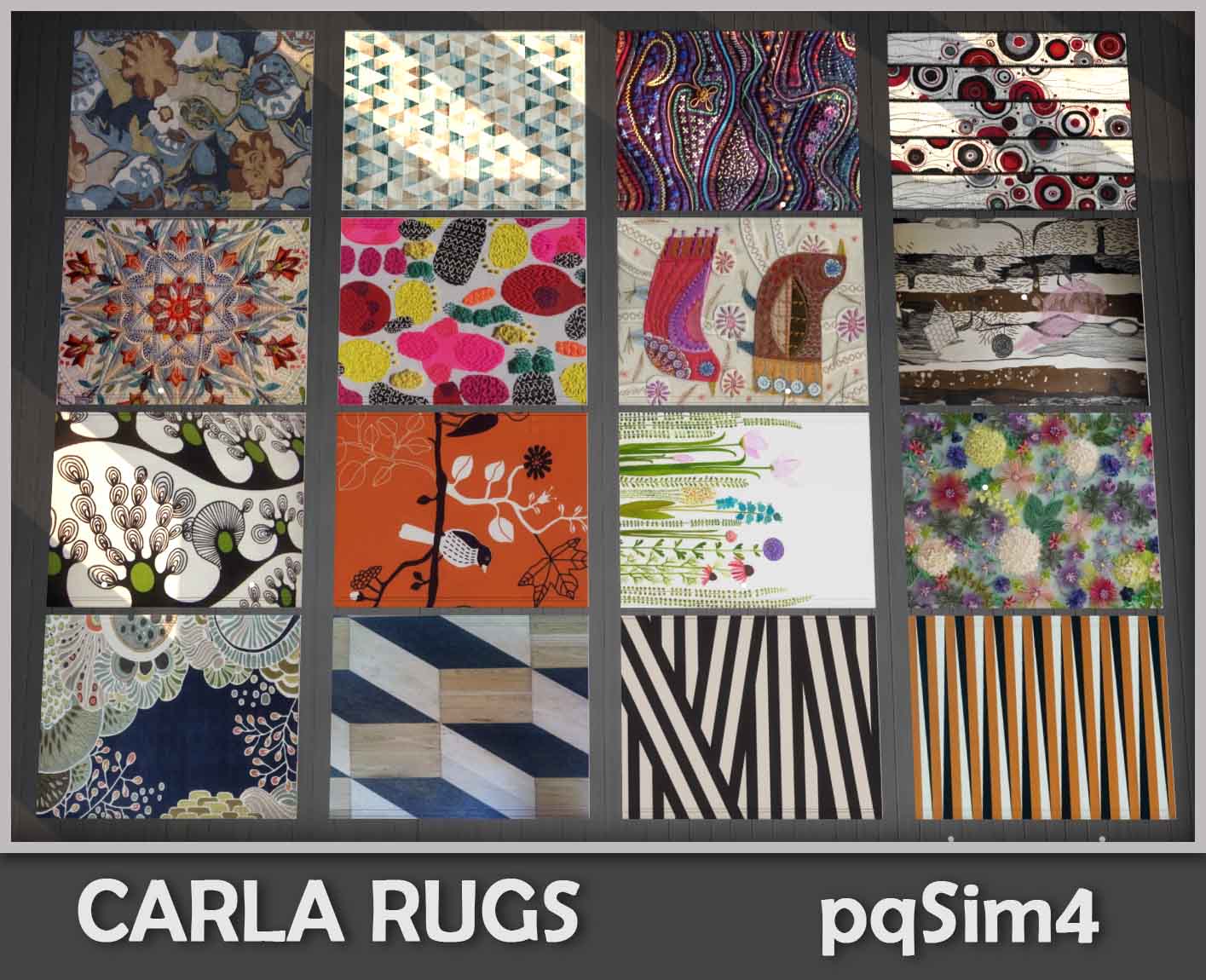 Carla Rugs. Sims 4 Custom Content.