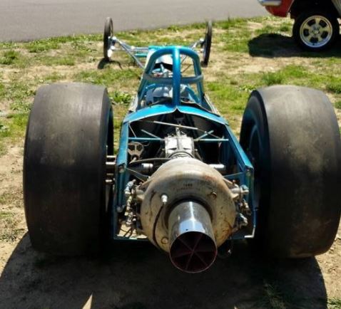 Just A Car Guy: Turbonique-powered turbine dragster.
