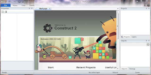 Pengenalan Aplikasi Construct 2 Game Maker ~ Construct 2 Indonesia
