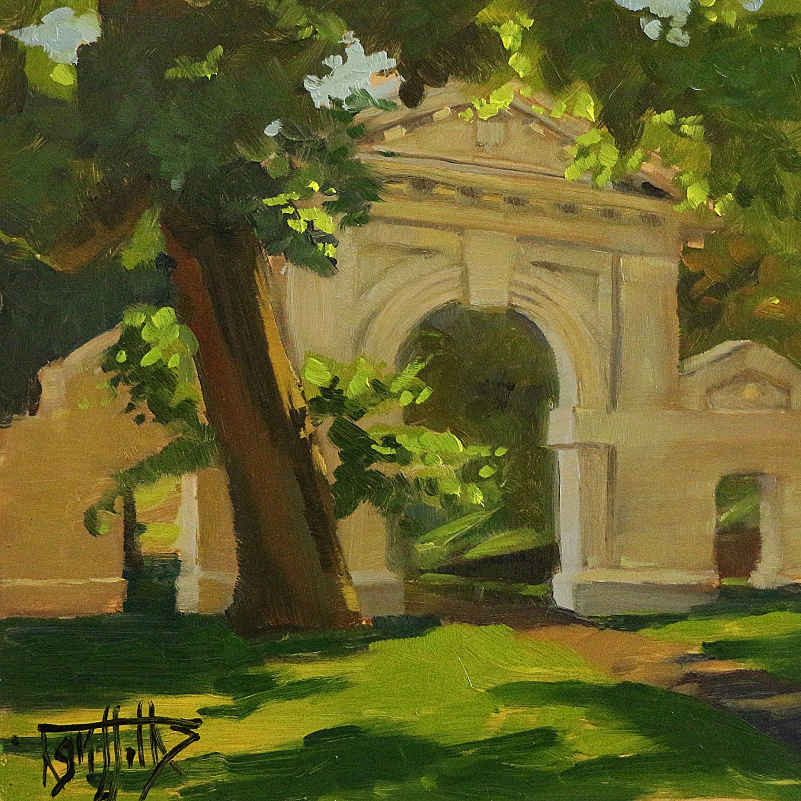 Helen Griffiths Art: The Gates of Dundurn