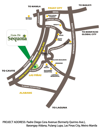 Casa De Sequoia - Condo Las Piñas: Location