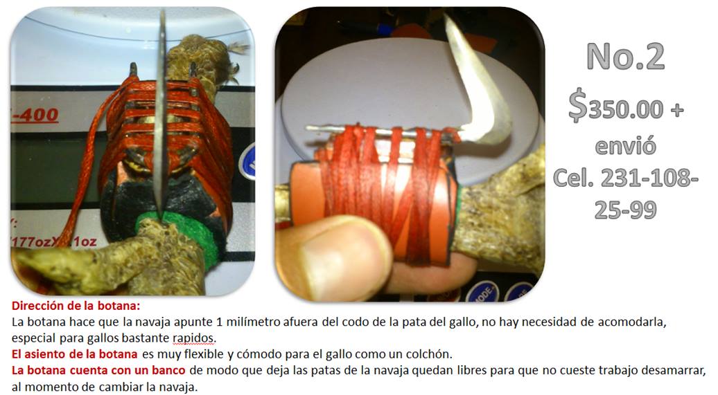 Botanas de gallos de pelea