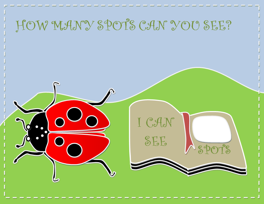 A Place For Kindergarteners: Learn to count ladybug's spots