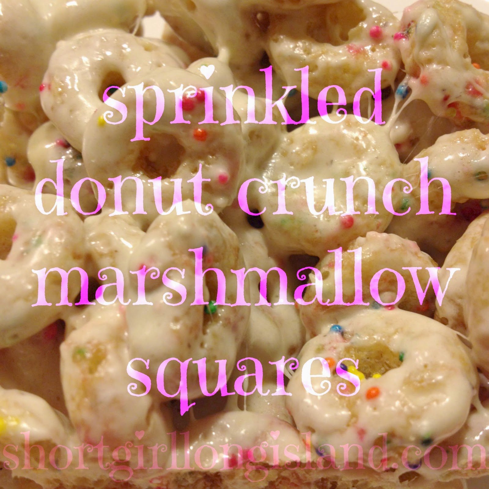 short girl, long island.: Sprinkled Donut Crunch Marshmallow Squares