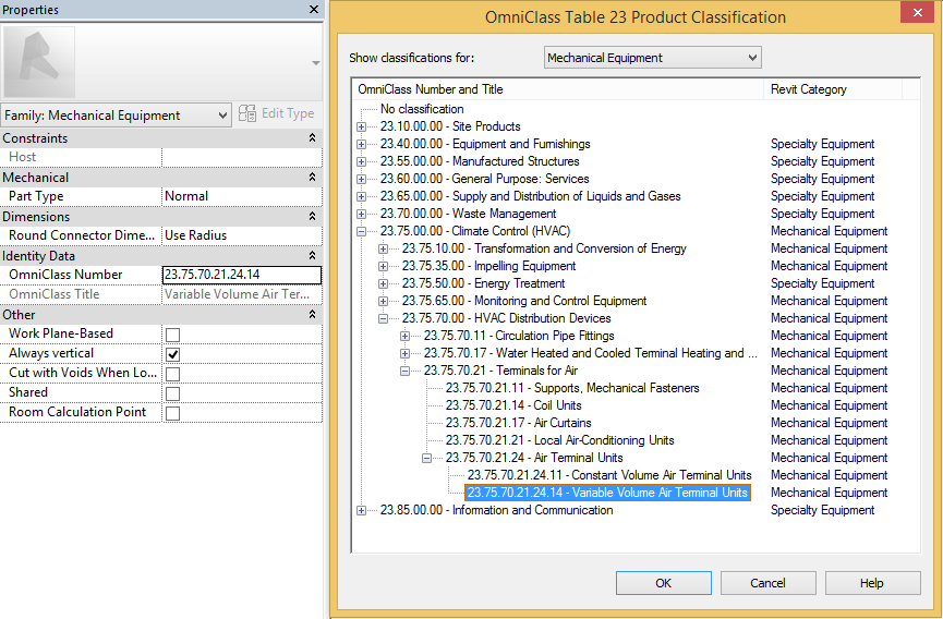 Revit Recess: Revit OmniClass: A Complete Bill of Quantities