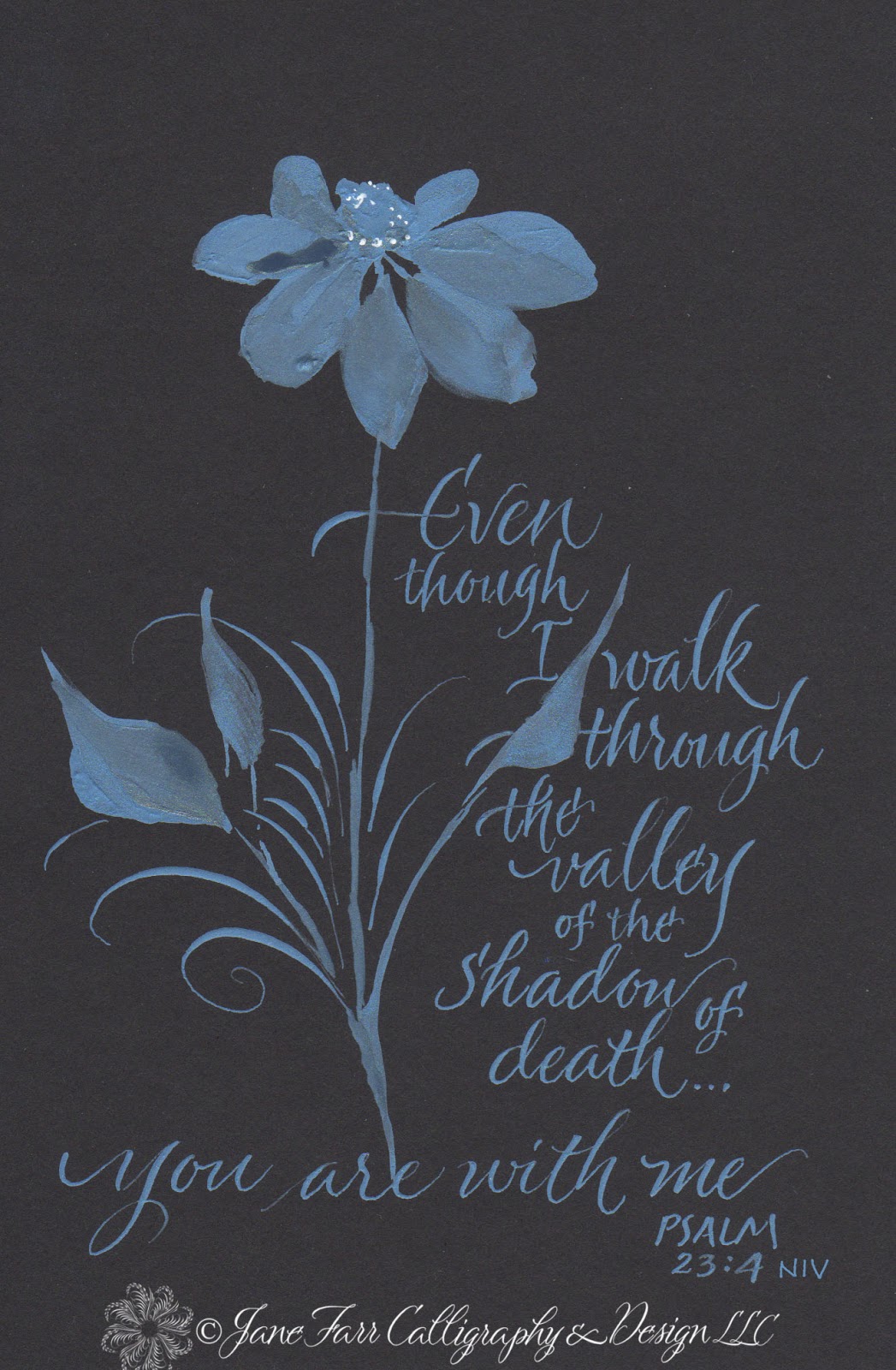 A Place To Flourish: Calligraphy Flourish Friday - Mandala and Bible Verses