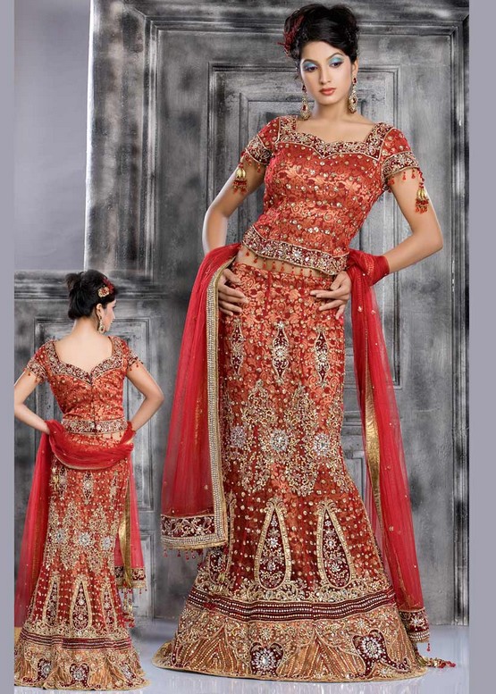 Indian Stylish Bridal Lehenga Choli Collection ~ AWomensMag