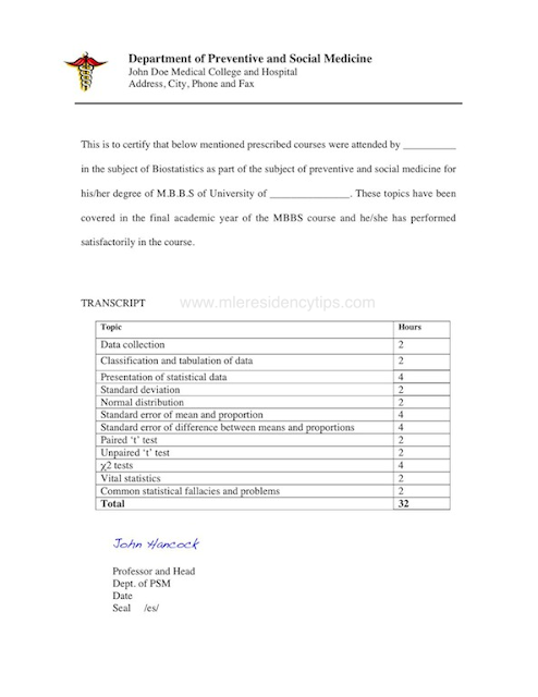 USMLE and Residency Tips: Sample transcript of biostatistics for research