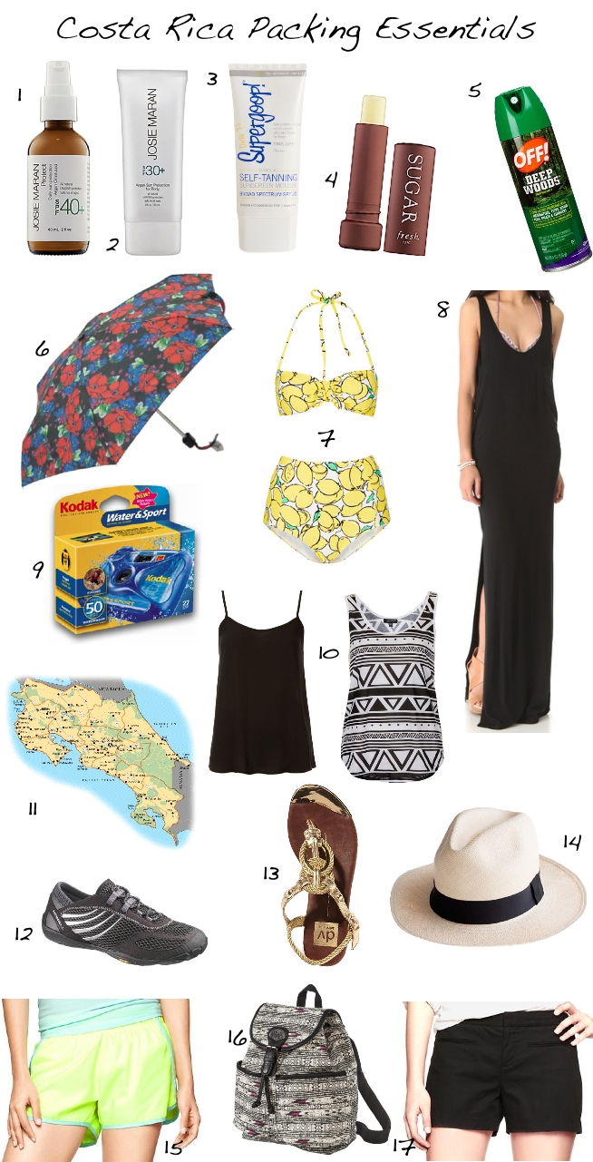 do this: packing essentials for a trip to Costa Rica – The Motherland