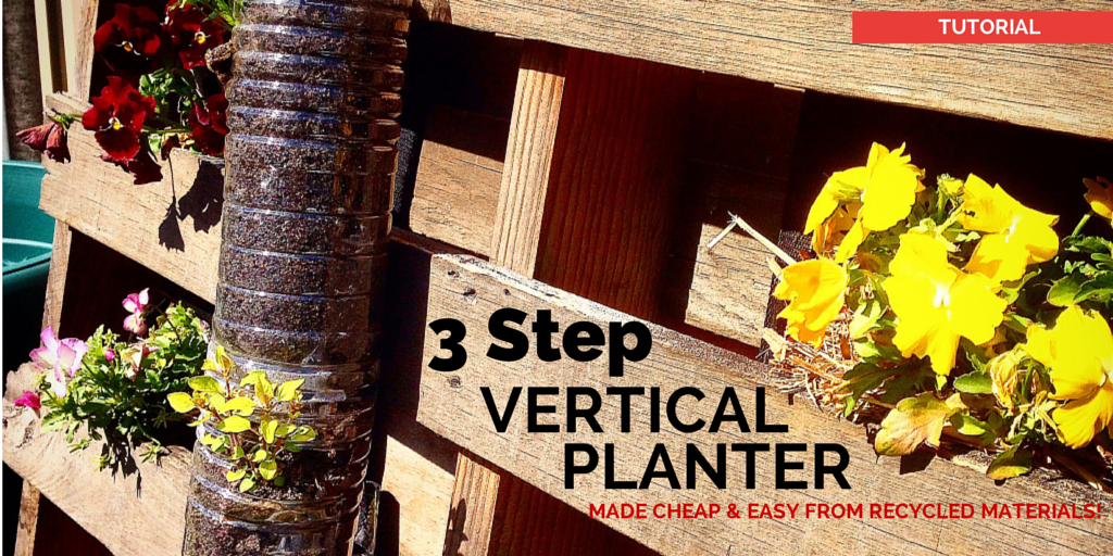 Make Recycled Vertical Gardens Tutorial | Wine Food World