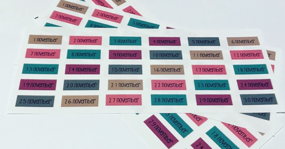 Creaelise: NR 123 Datum stickers Mini HP