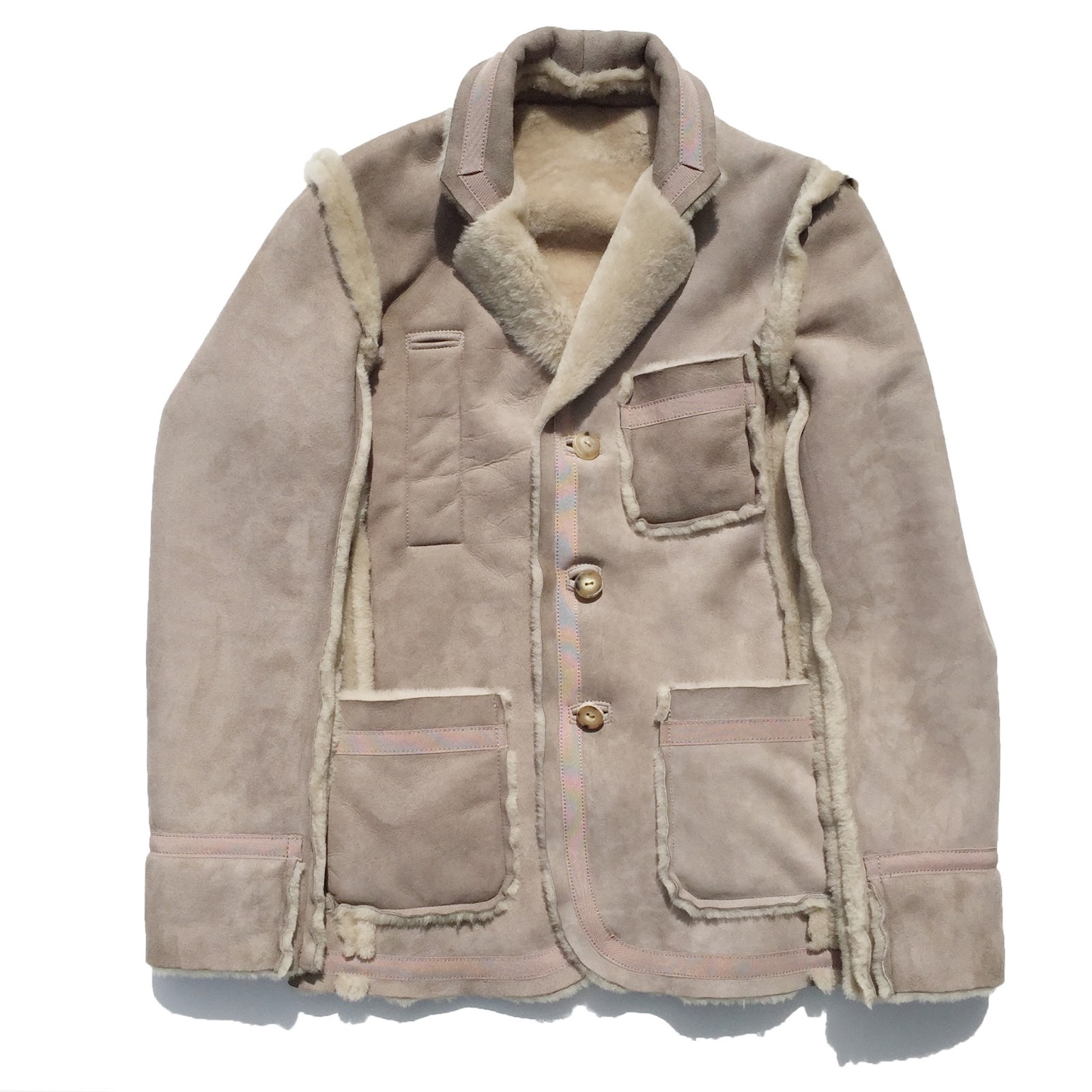 PEEL&LIFT: sheepskin inside-out jacket