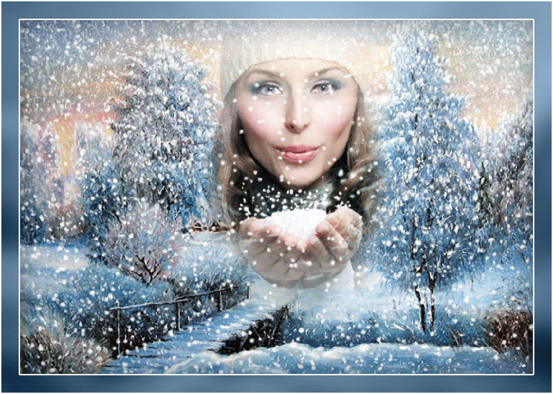 Animowane Gify Zima Mireczki: Animowane obrazki kobiety zimą