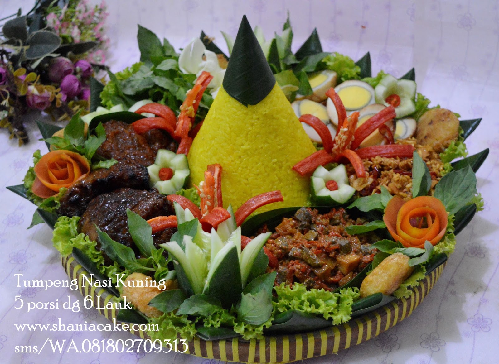 [Tumpeng Jogja] Tumpeng Nasi Kuning 5 Porsi & Tumpeng Jajanan Pasar ...