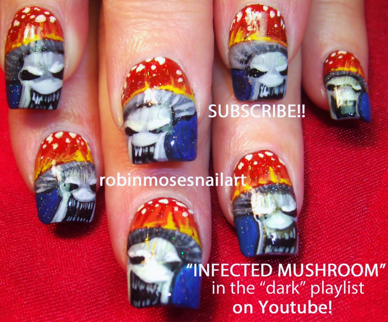Nail Art by Robin Moses: "scary nails" "gore nails" "horror nails ...