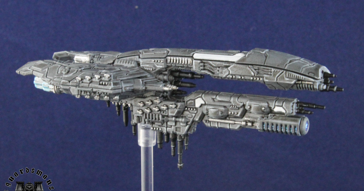 A Guardsman's Guide to Glory: Dropfleet - First UCM Cruiser Complete