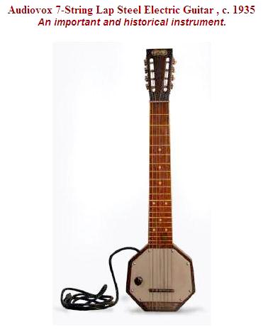 sound seen google0b2ac8dd1de3a699.html: The First Electric Guitars