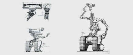 Vintage SHORT CIRCUIT Robot Concept Designs by Syd Mead « Film Sketchr