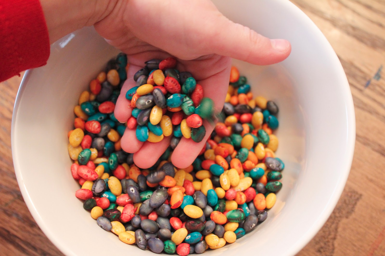 creativecasey: Bean Painting + Kid Friendly Art Project