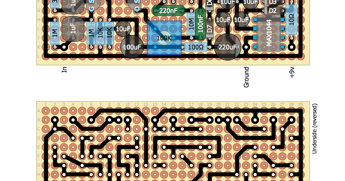 Perf and PCB Effects Layouts: Ceriatone Klein-ulator