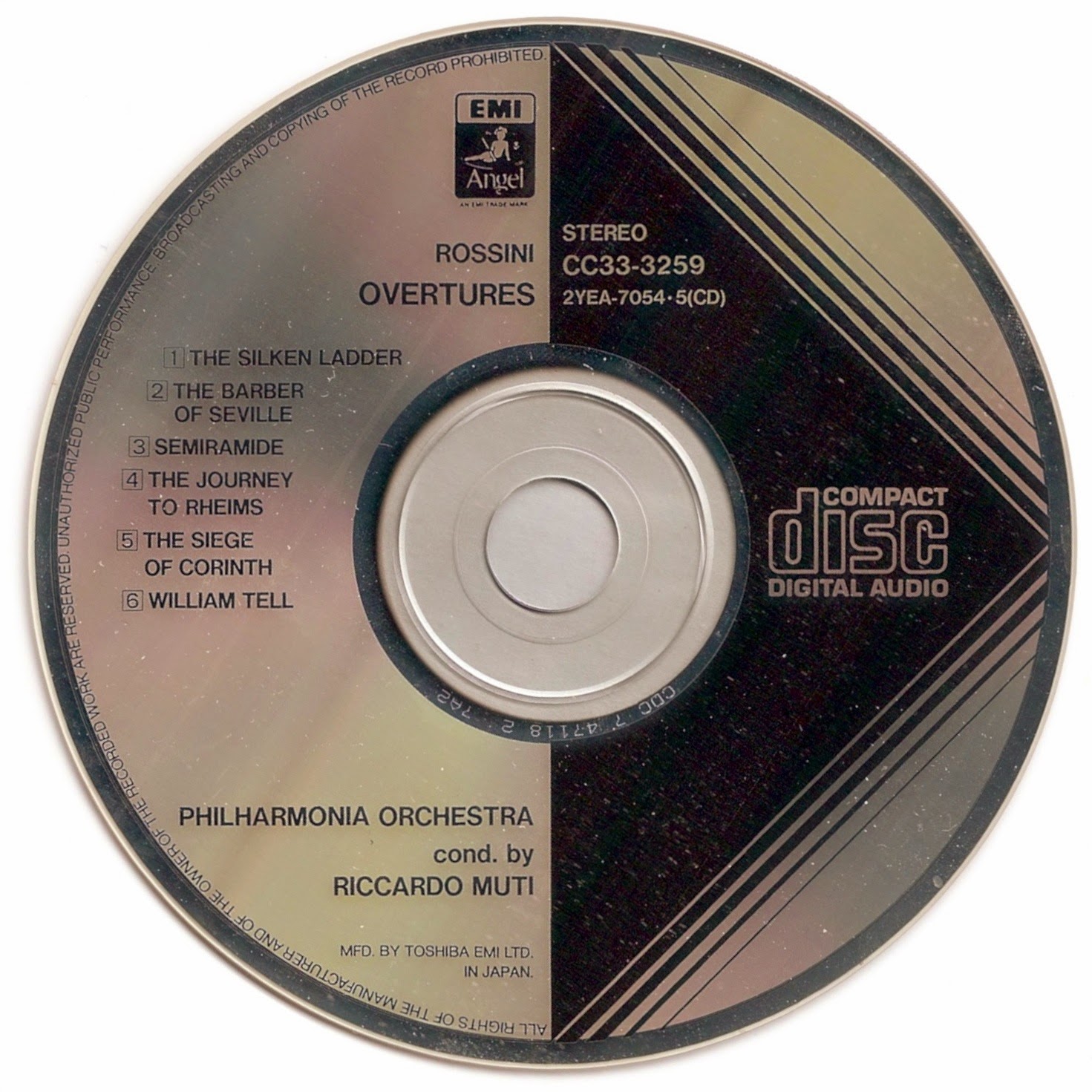 The First Pressing CD Collection: Gioachino Rossini - Overtures