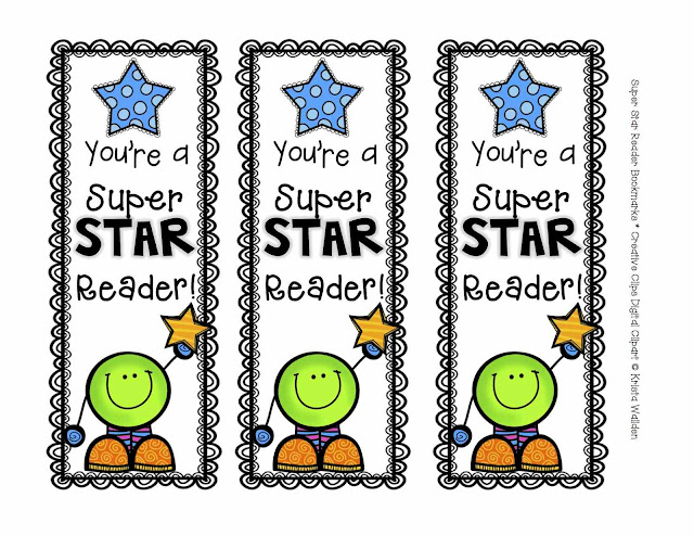 The Creative Chalkboard: Free Super Star Reader Bookmarks!