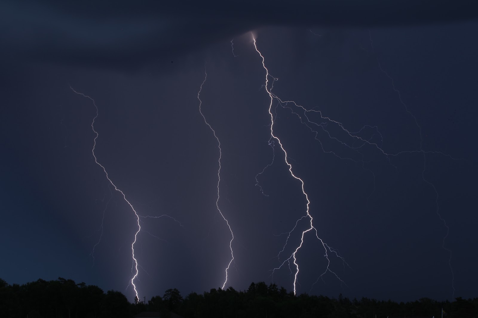 Thunder in the night sky | Lightning Thunder in The Dark - Gallery Blitz