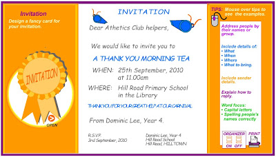 The Functional Text: INVITATION CARD EXAMPLES