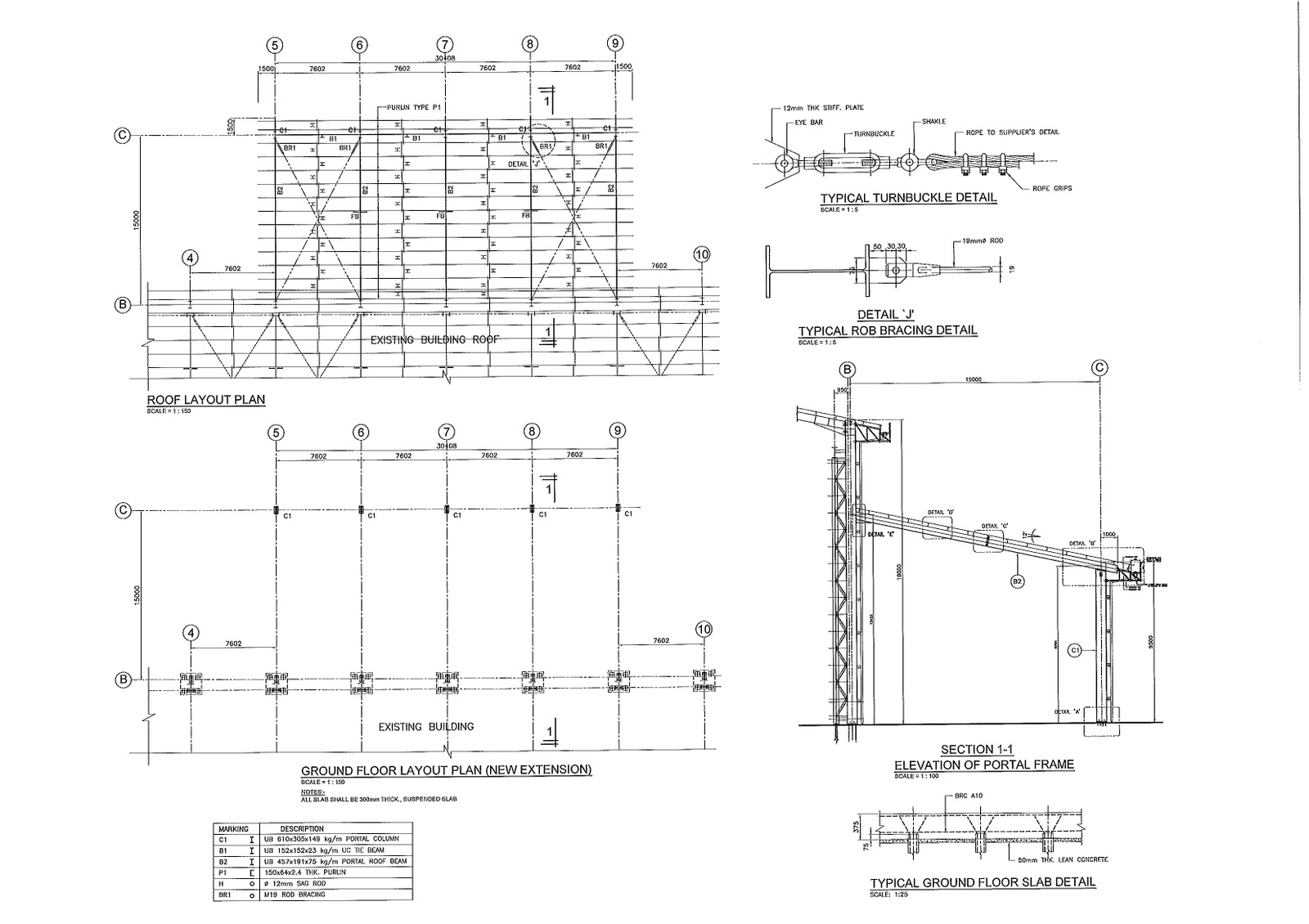 ges.dwg: Steel Structure
