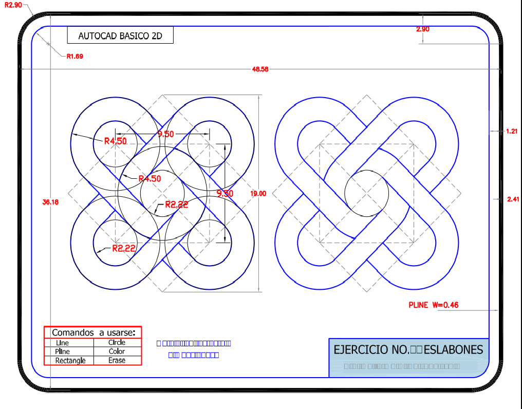 AUTOCAD. EJERCICIOS ~ ArteyMás