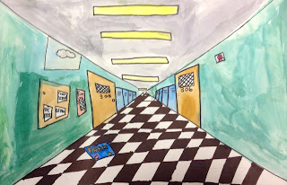 Art. Eat. Tie Dye. Repeat.: 6th Grade One Point Perspective