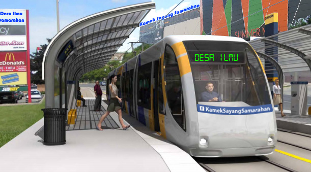 Kamek Sayang Samarahan: LRT Menghubungkan Kota Samarahan, Kuching dan ...