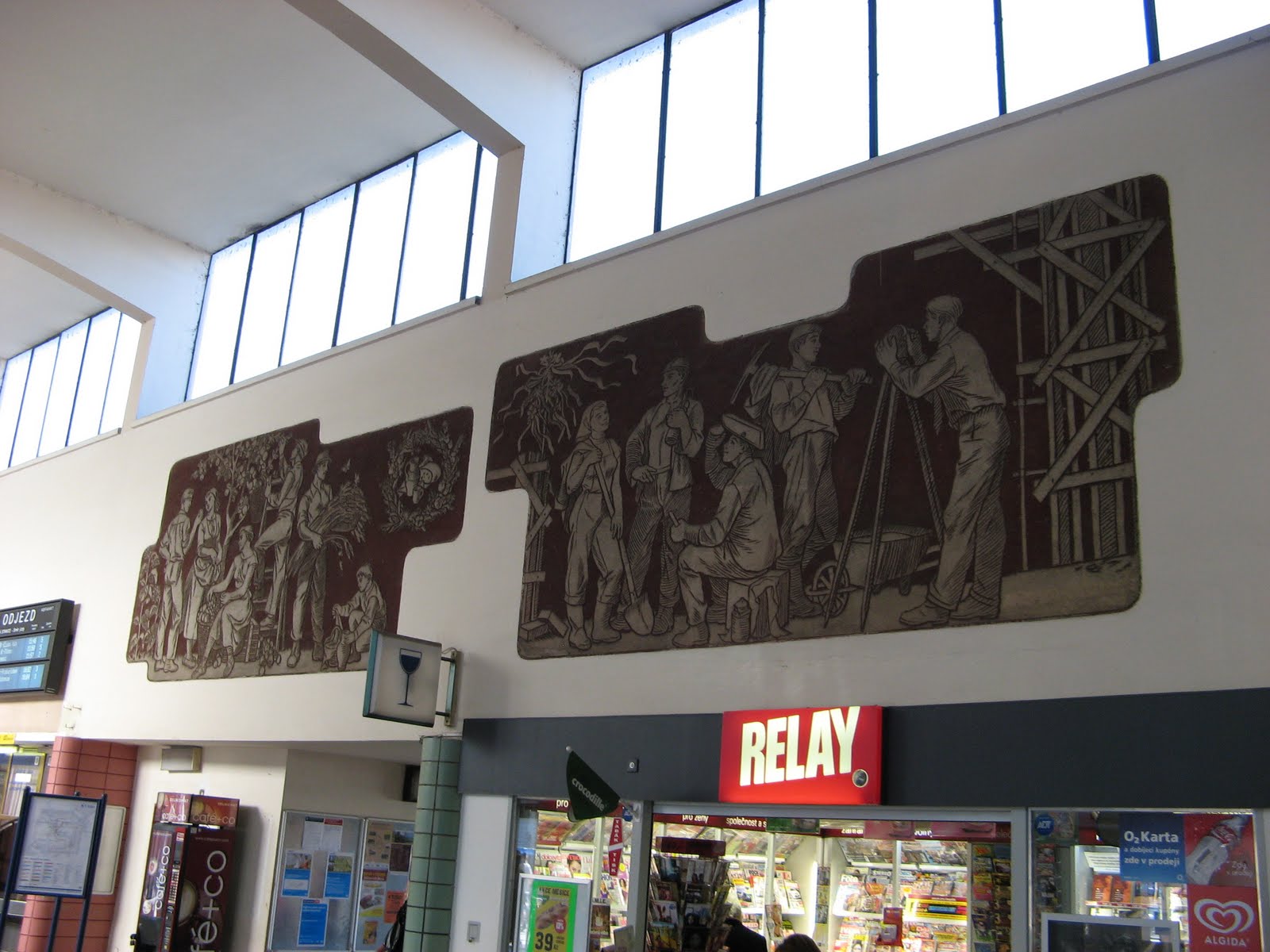 Famous Art: Train Station Murals in Kolín, Czech Republic
