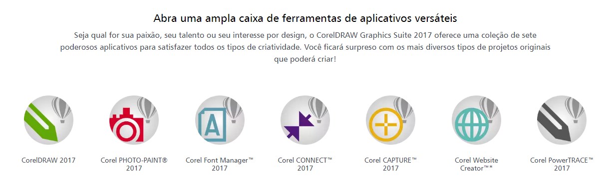 Novo CorelDRAW Graphics Suite 2017 - Software de Design Gráfico - Corel ...
