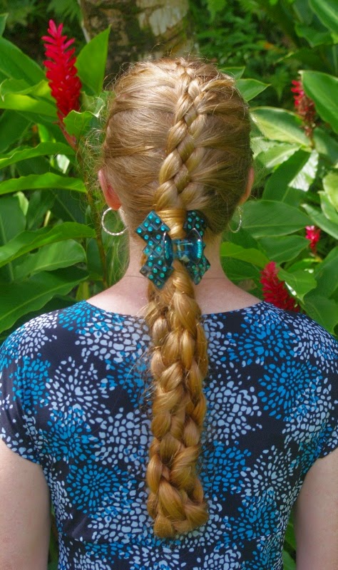 Braids & Hairstyles for Super Long Hair: 4-strand French braid in the ...