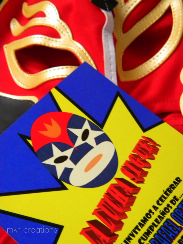 MKR Creations: Wrestling (Lucha Libre) Invitations
