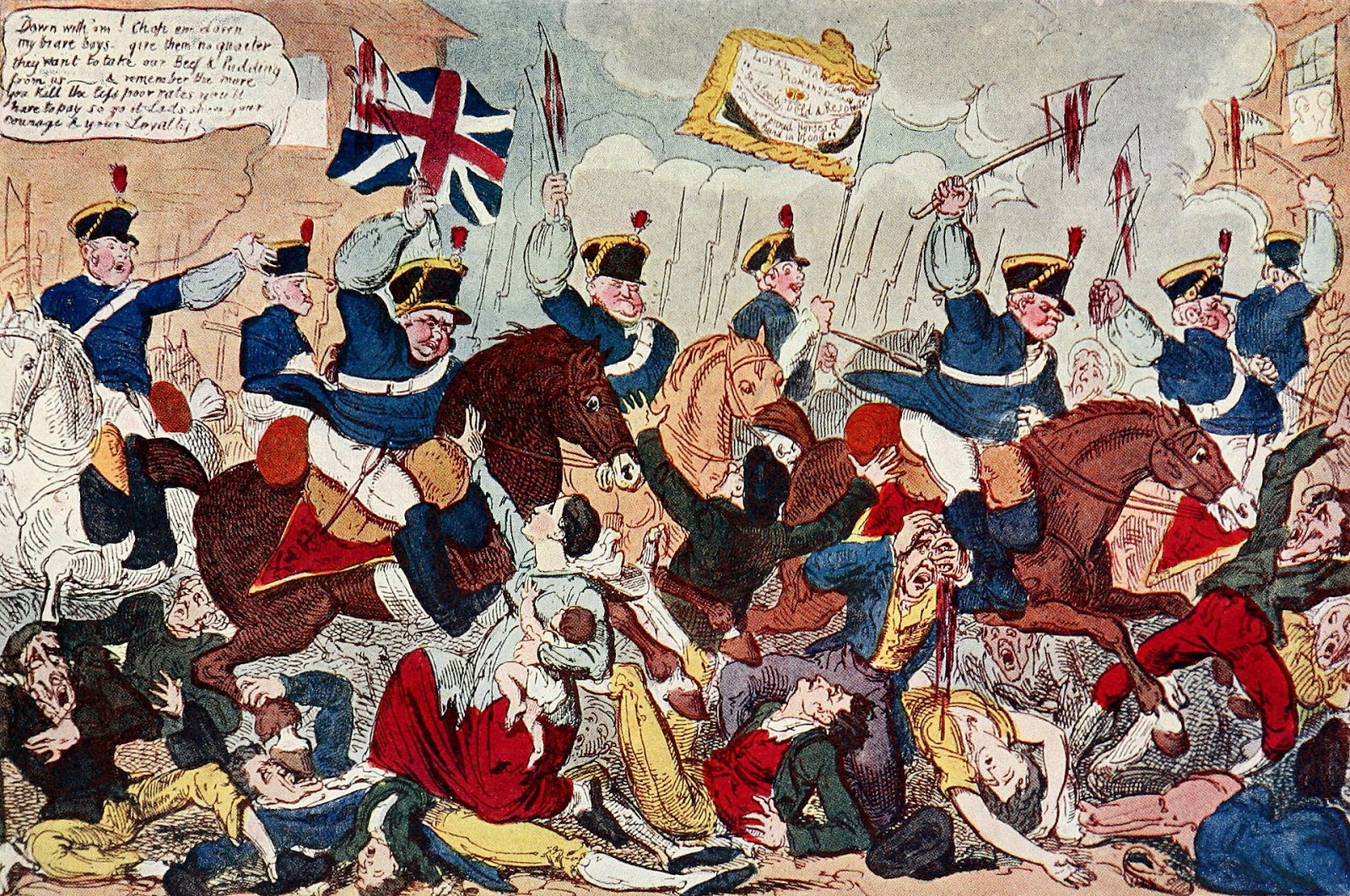 History and Other Stuff: The Peterloo Massacre, 1819: British Soldiers ...
