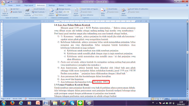Langkah-langkah Membuat Body Note