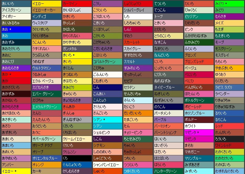 Contacto Nikkei: Los colores en japones