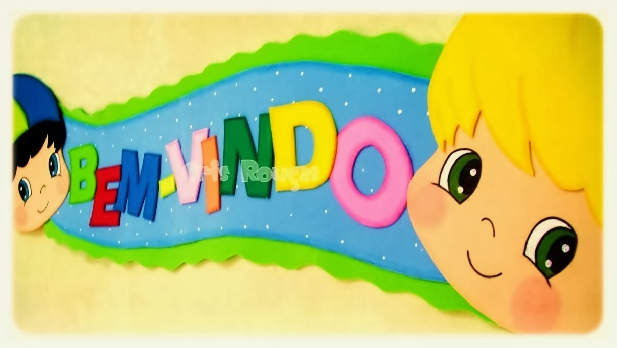 MOLDES DE E.V.A: MOLDE FAIXA BEM VINDOS!!!