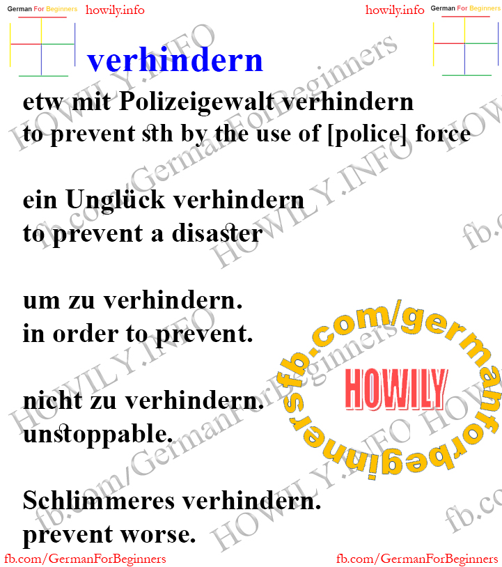 verhindern