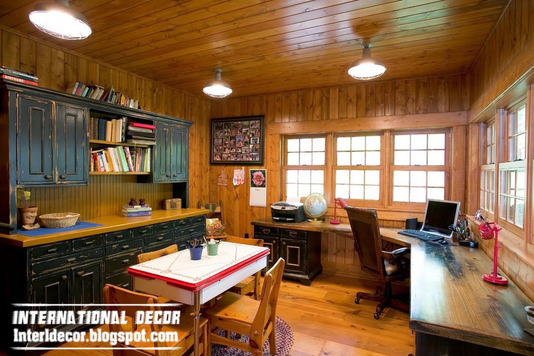 Old farmhouse in the woods with a rustic interior