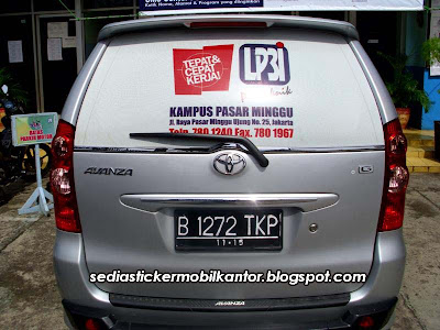 STICKER MOBIL KANTOR - Seputar Harapan Indah