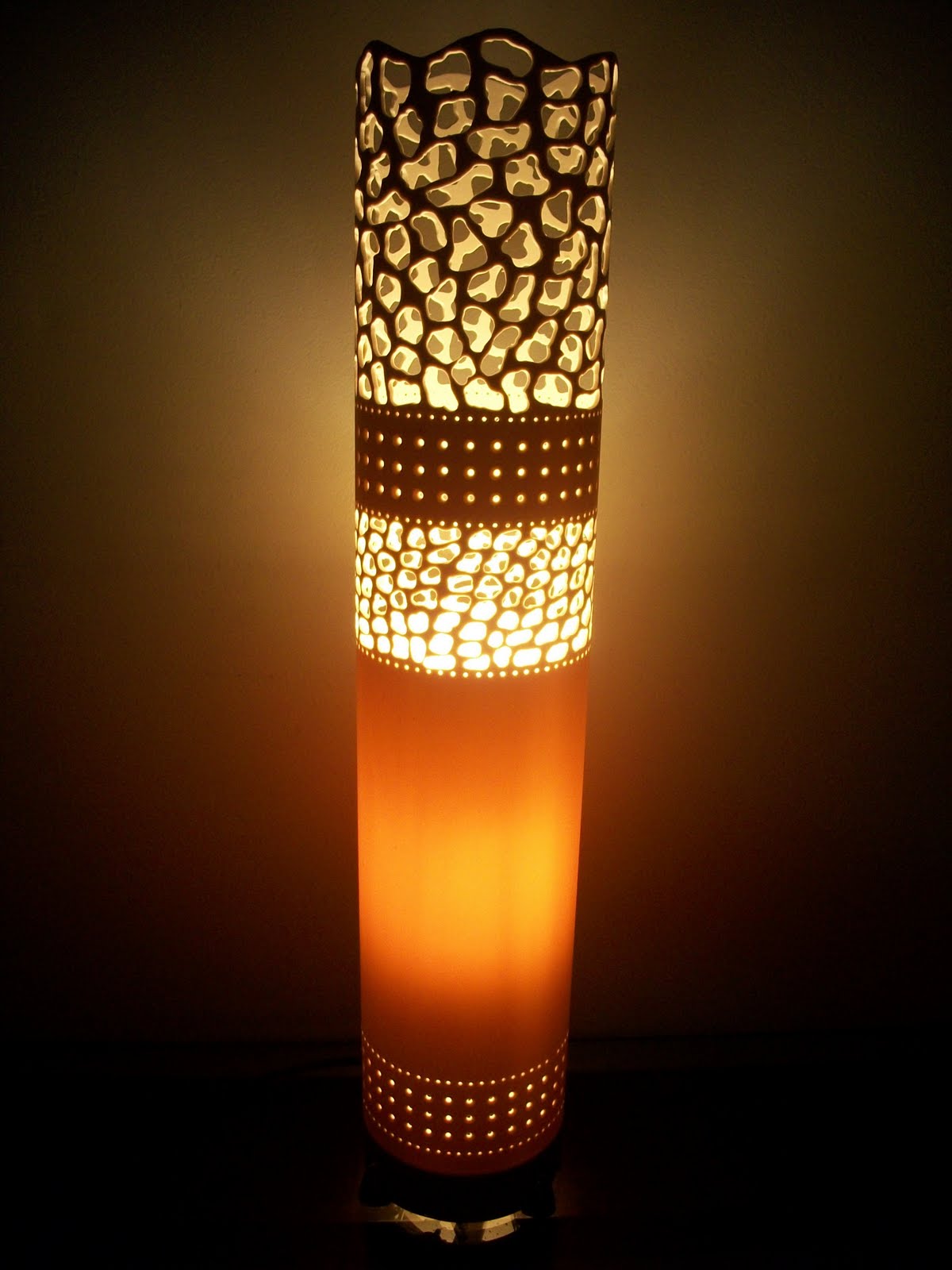 Artes Braz - Luminarias Em pvc: Torre Dourada