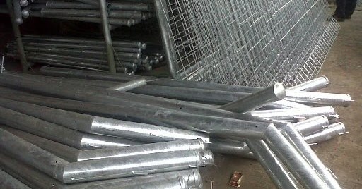 Jual Tiang Pipa Support Galvanis Harga Pabrik CV DUTA MESH